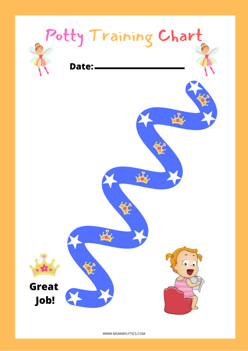 Potty Training Chart-Fairy | Mommylytics
